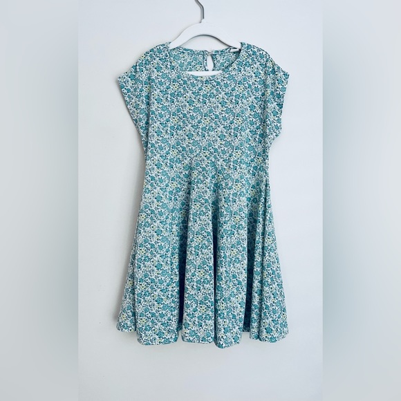 cheek | Dresses | Cheek Girls Green Yellow Floral Twirl Ballerina ...